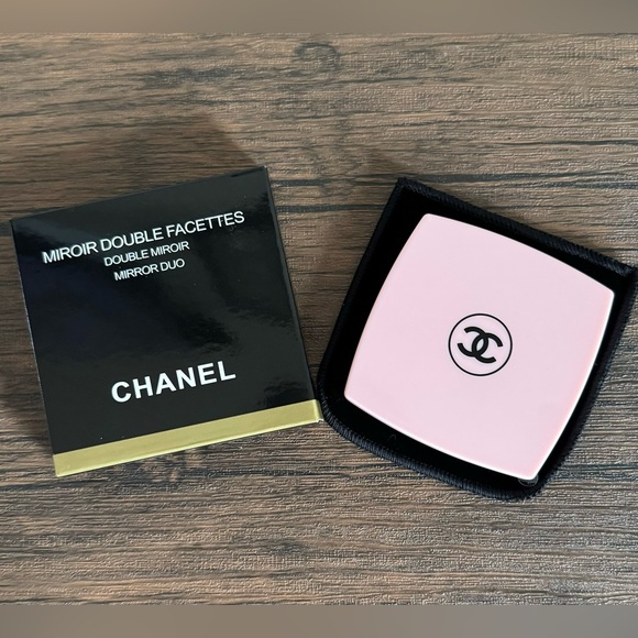 CHANEL | Skincare | Chanel Beauty Double Sided Pink Compact Mirror ...